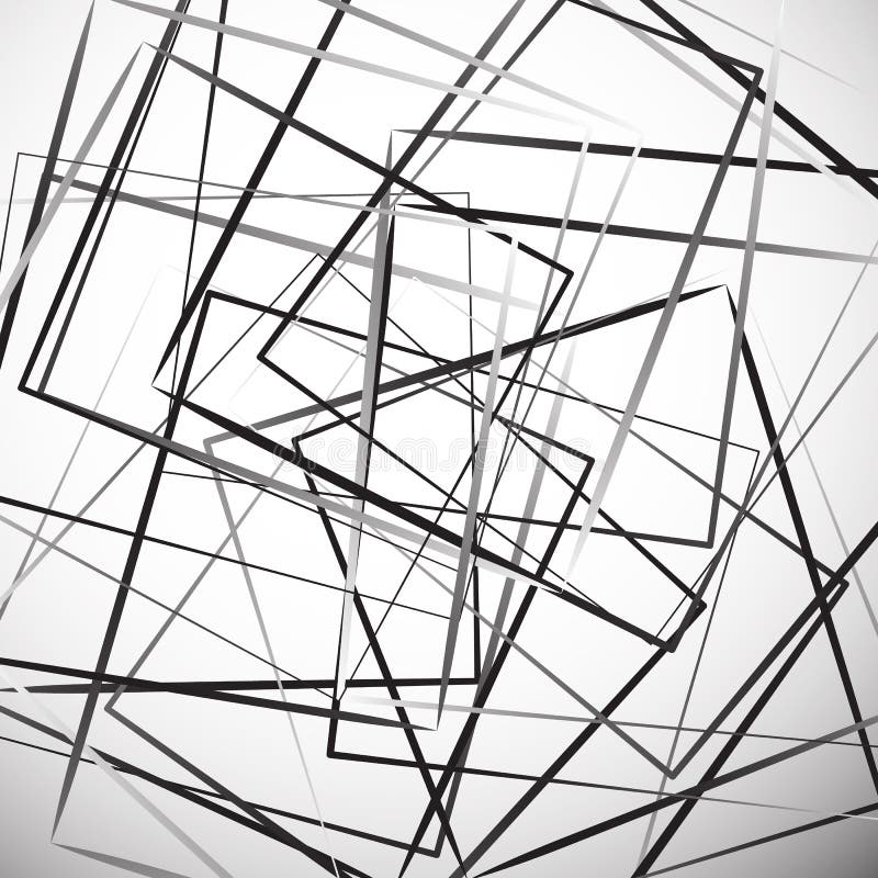 Geometric Abstract Illustration with Irregular Squares. Modern a Stock ...