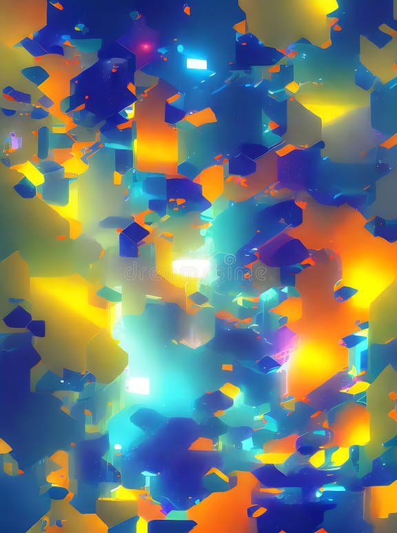 Geometric Abstract Layout with Panels. Stock Illustration ...