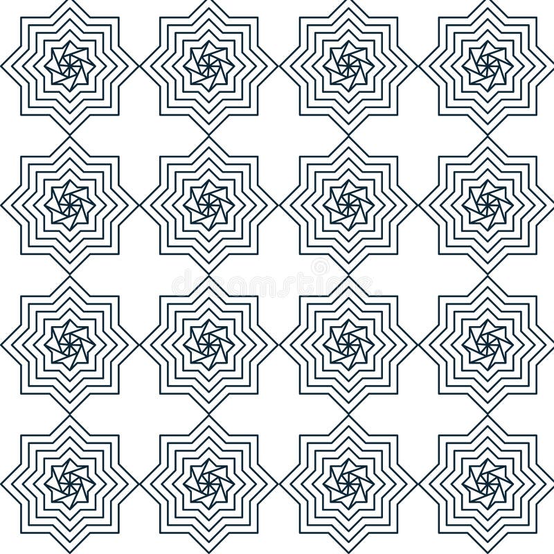 Geometric Abstract Line Seamless Pattern Stock Vector - Illustration of ...