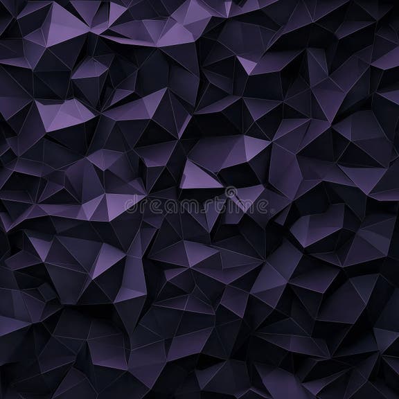 Geometric Abstract Low Poly Dark Purple Triangle Pattern Background ...