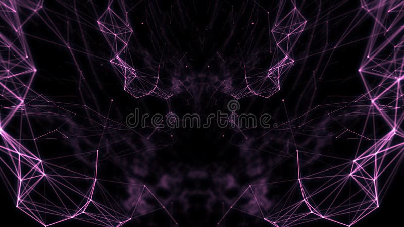 Geometric Abstract Mesh Background with Circles and Lines. Stock ...