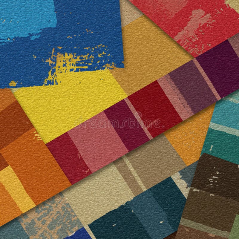 Geometric Abstract with Overlapping Rectangles Featuring Bold ...