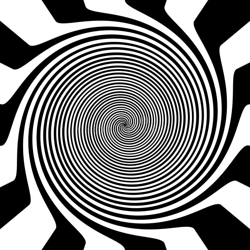 Geometric Abstract Pattern of Concentric Spiral Lines Stock ...