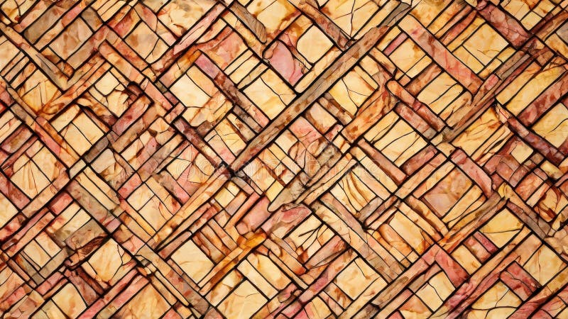 Geometric Abstract Pattern with Earthy Tones Stock Photo - Image of ...