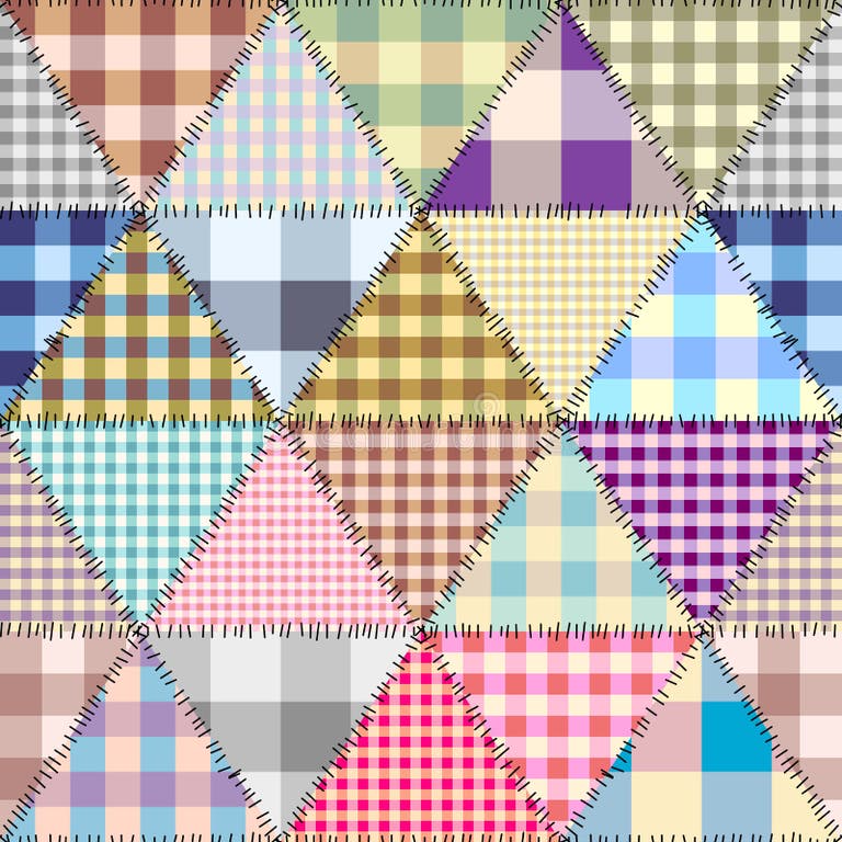 Geometric Abstract Pattern. Intersection Patchwork Plaid Style Stock ...