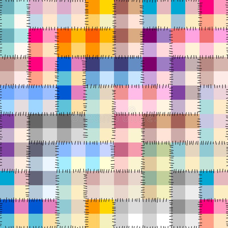 Geometric Abstract Pattern. Intersection Patchwork Plaid Style Stock ...