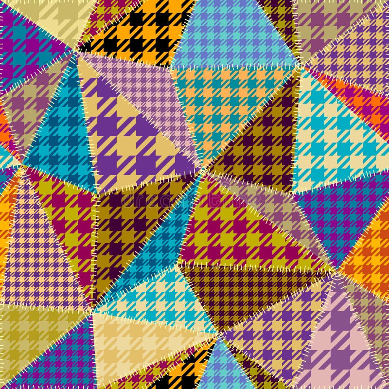 Geometric Abstract Pattern. Intersection Patchwork Plaid Style Stock ...