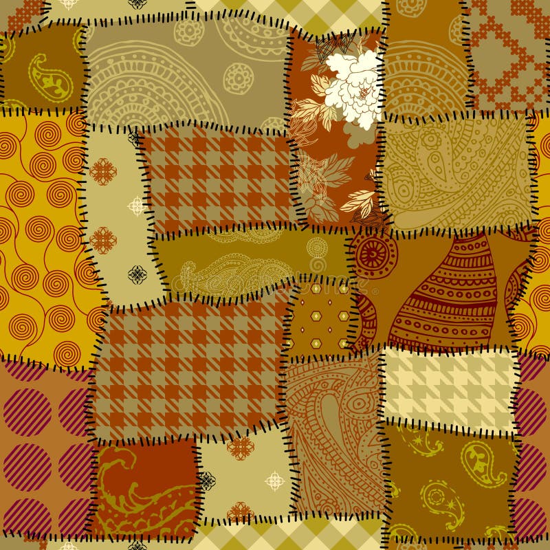 Geometric Abstract Pattern. Intersection Patchwork Plaid Style Stock ...