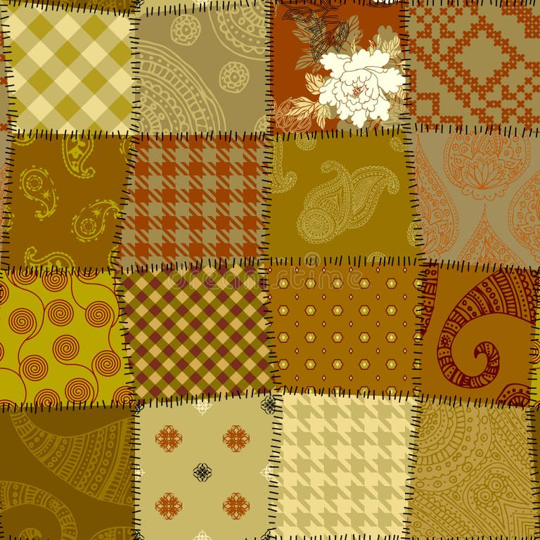 Geometric Abstract Pattern. Intersection Patchwork Plaid Style Stock ...