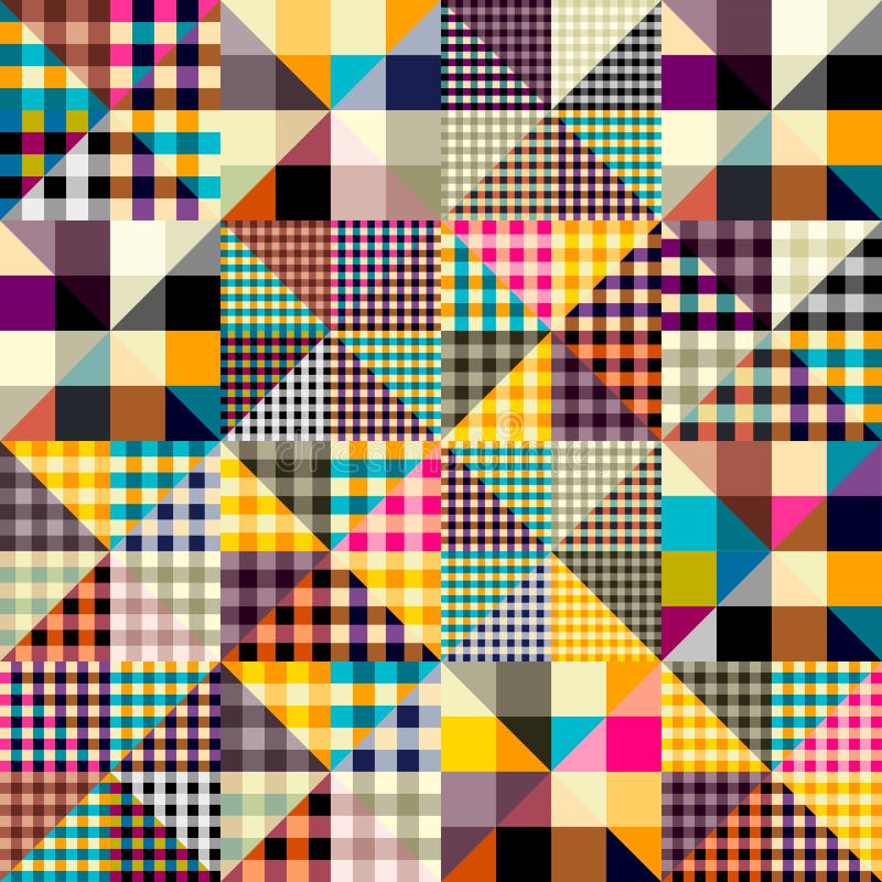 Geometric Abstract Pattern. Intersection Style Stock Illustration ...