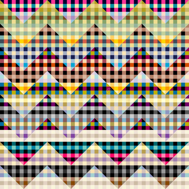 Geometric Abstract Pattern. Intersection Style Stock Vector - Illustration of patchwork ...