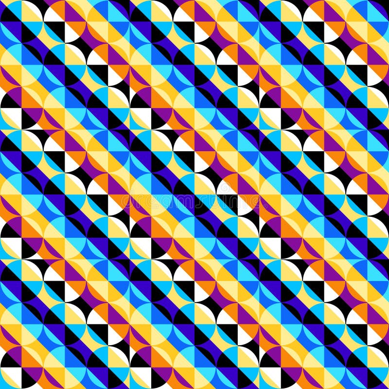 Geometric Abstract Pattern. Intersection Style Stock Illustration ...