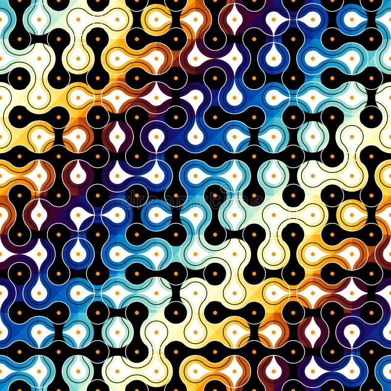 Geometric Abstract Pattern. Intersection Style Stock Illustration ...