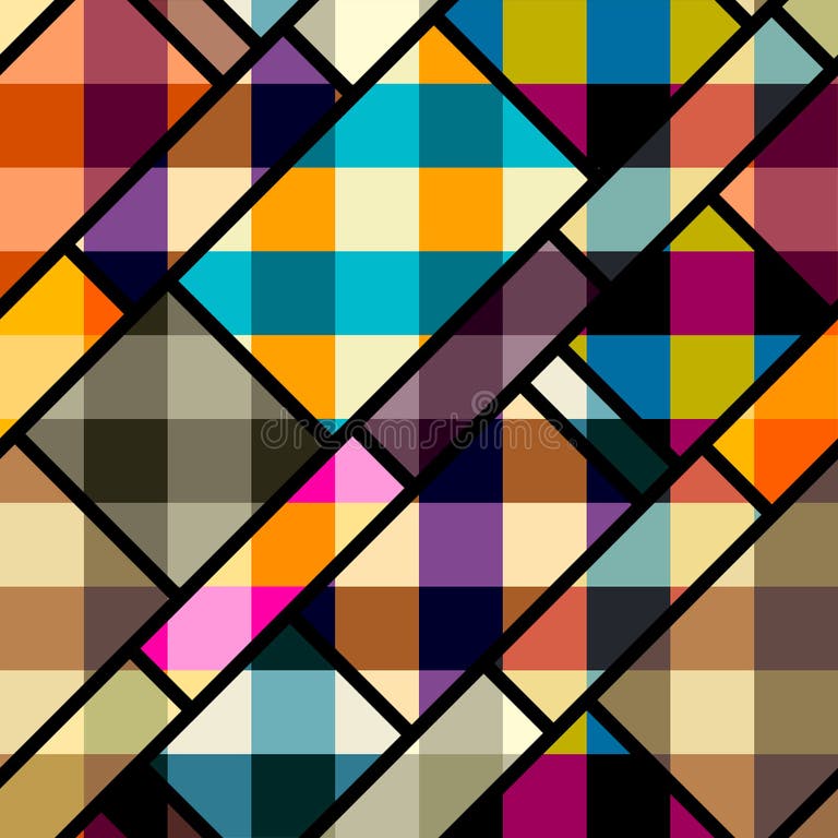 Geometric Abstract Pattern. Intersection Style Stock Vector ...