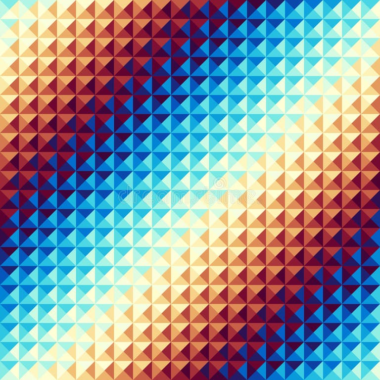 Geometric Abstract Pattern in Low Poly Style. Seamless Diagonal Vector ...