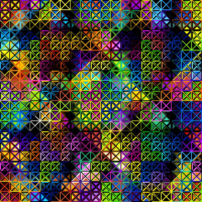 Geometric Abstract Pattern in Low Poly Style. Stock Vector ...