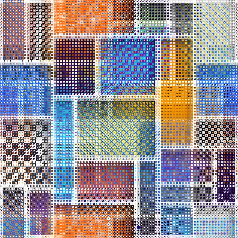 Geometric Abstract Pattern Moire Overlay Style. Abstract Square Texture ...