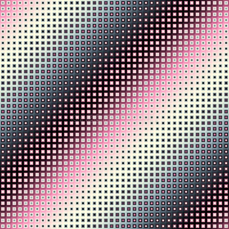 Geometric Abstract Pattern Moire Overlay Style. Abstract Square Texture ...