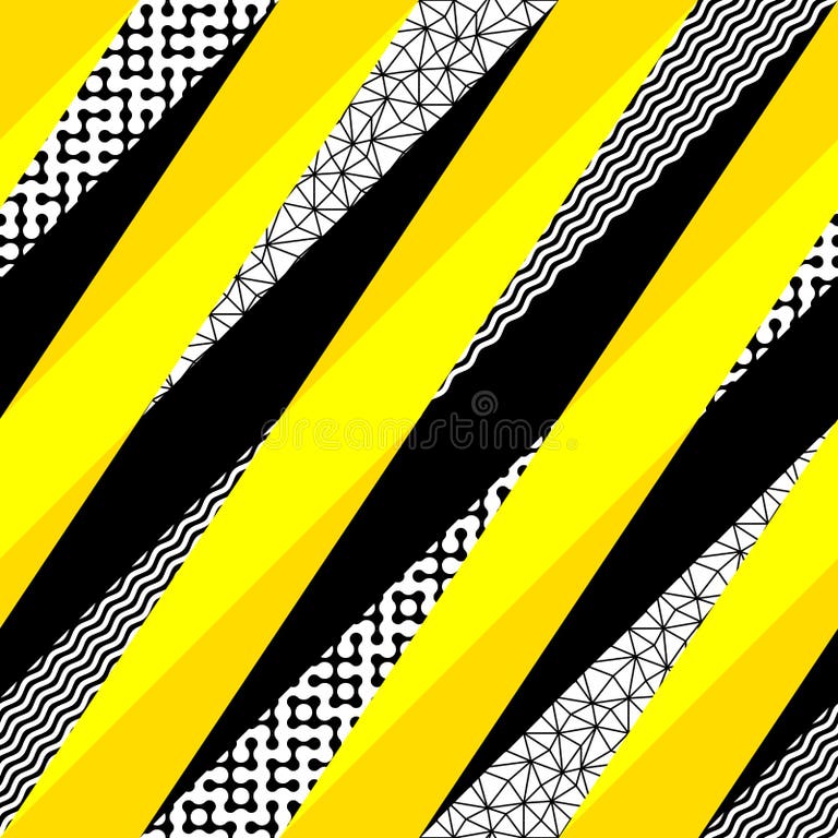 Geometric Abstract Pattern in Patchwork Style. Seamless Vector Stock Vector - Illustration of ...