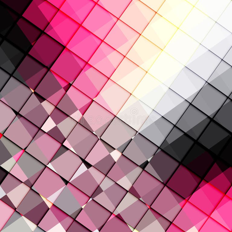 Geometric Abstract Pattern. Stock Vector - Illustration of magenta ...