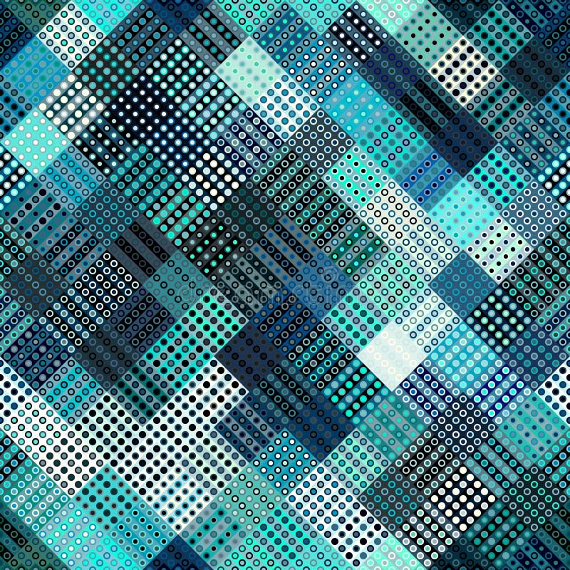 Geometric Abstract Pattern. Polka Dot Pattern on Low Poly Background ...
