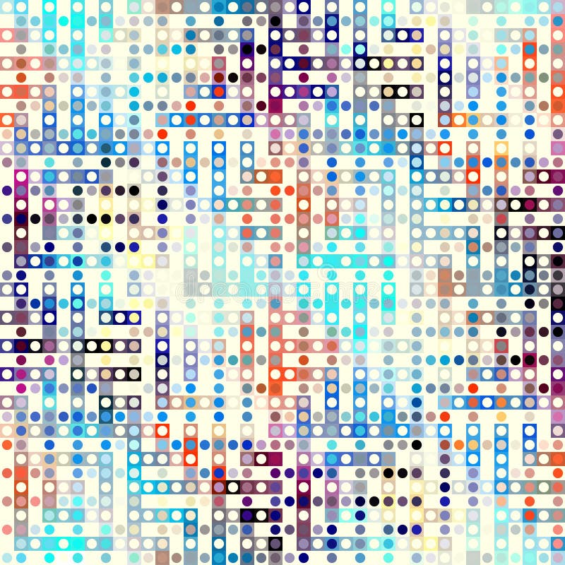 Geometric Abstract Pattern. Stock Vector - Illustration of circles ...