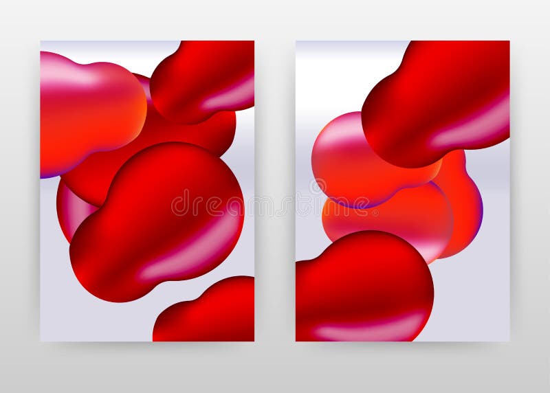 Geometric Abstract Red Elements Design for Annual Report, Brochure ...