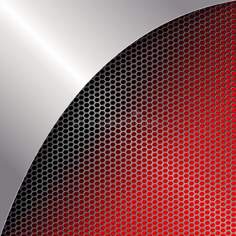 Geometric Red Mesh Background with a Light Frame. Stock Vector ...
