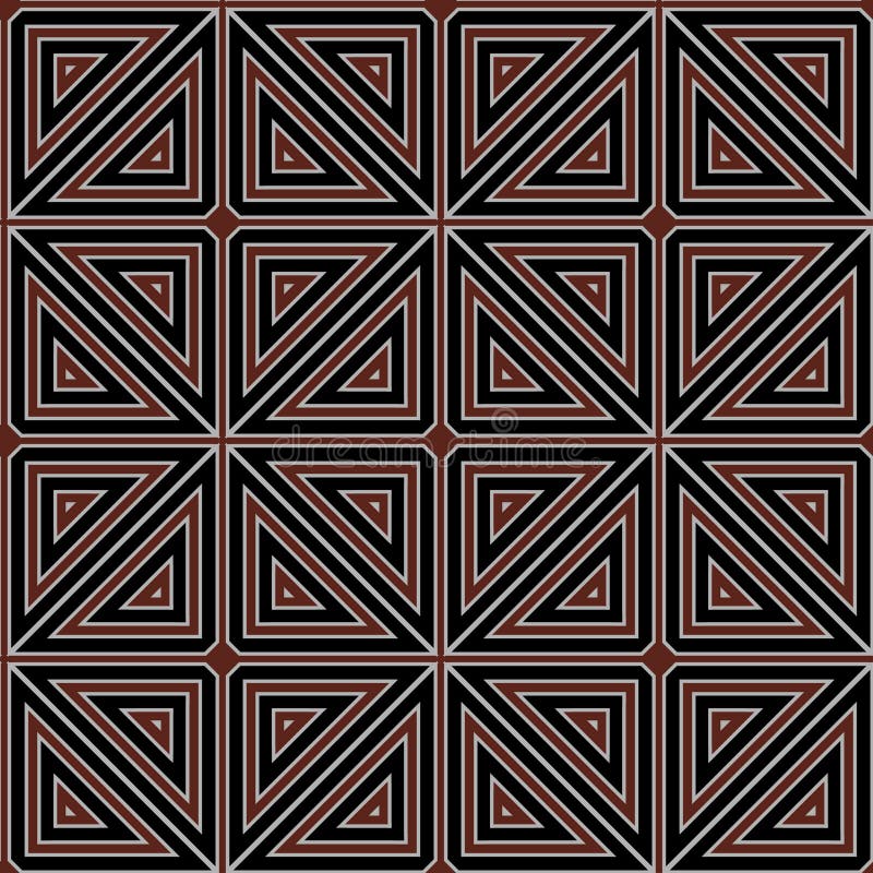 Geometric Abstract Seamless Pattern. Colorful Ornamental Geometr Stock ...