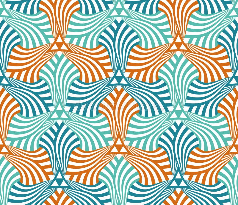 Geometric Abstract Seamless Pattern Motif Background Stock Vector ...
