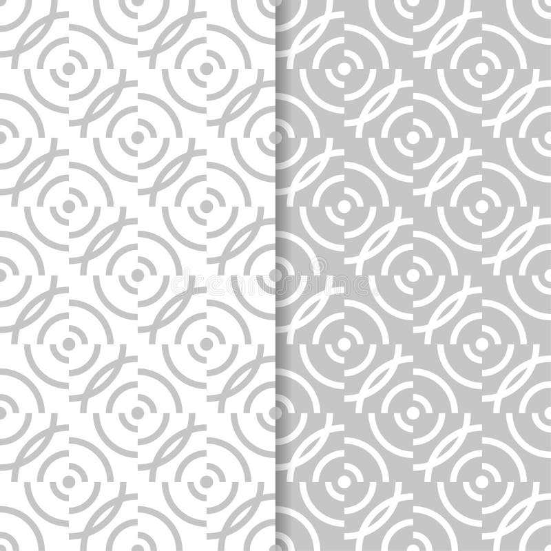 Geometric Abstract Seamless Patterns Stock Vector - Illustration of ...