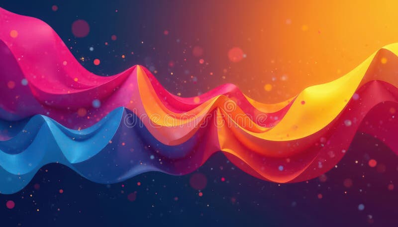 Geometric Abstract Shapes, Vibrant Color Palette, Continuous Loop, Decor, Loop Stock ...