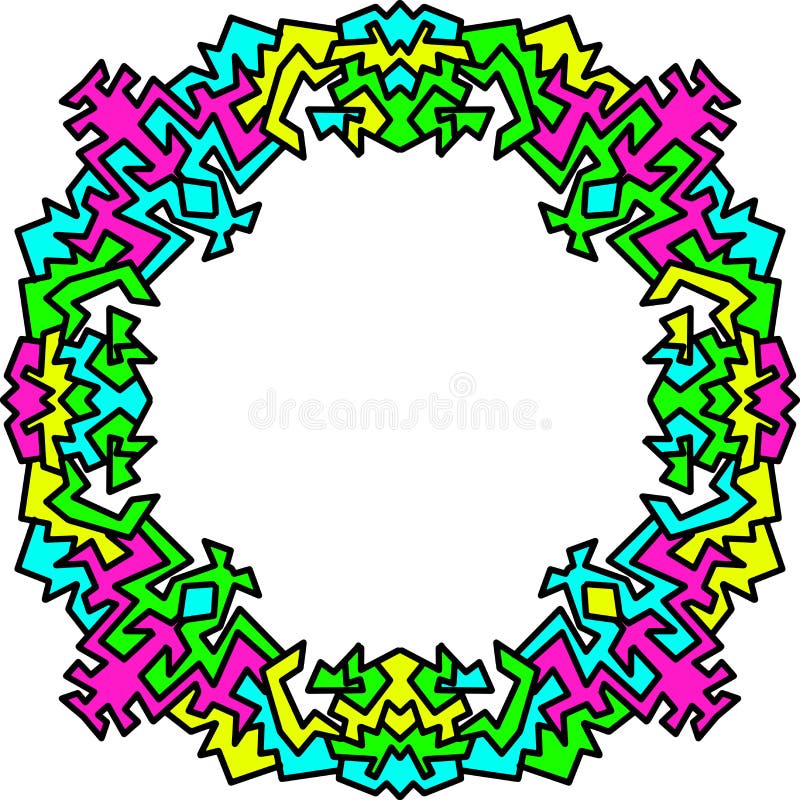 Geometric Abstract Simple Frame. Vector Colorful Illustration. Stock ...