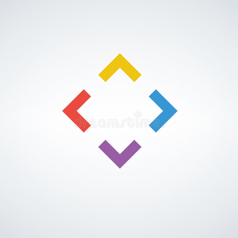 Geometric Abstract Square Element. Creativity Box or Frame Logo ...