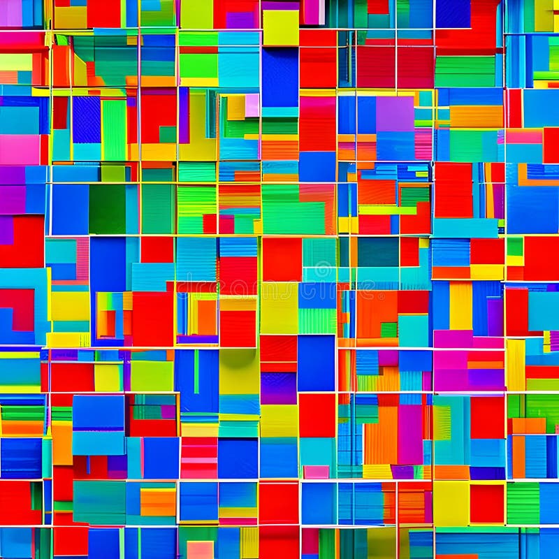 940 Geometric Abstract Squares: a Modern and Geometric Background ...