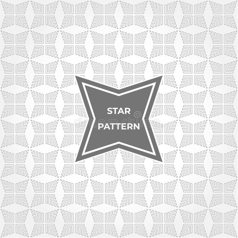 Geometric Abstract Star Pattern Background Stock Vector - Illustration ...