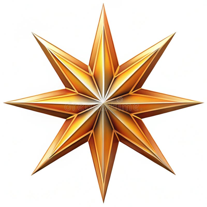 Geometric Abstract Star with Points Stock Illustration - Illustration ...