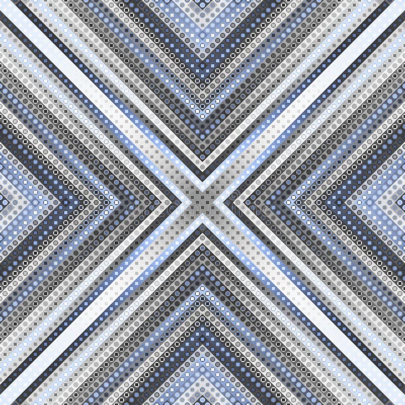 Geometric Abstract Symmetric Pattern in Low Poly Pixel Art Style. Stock ...