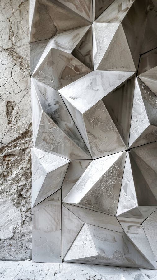 Geometric Abstract Texture of White Panels Stock Photo - Image of ...