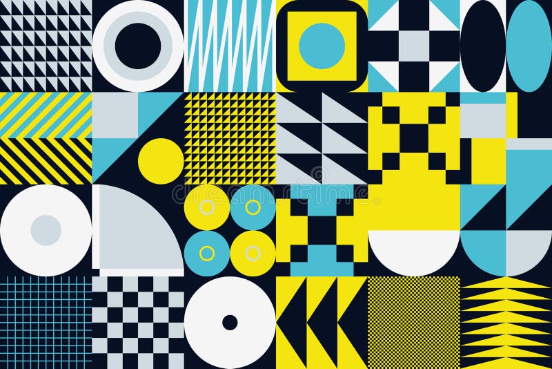 Geometric Abstract Pattern Graphics Made with Vector Geometric Shapes ...