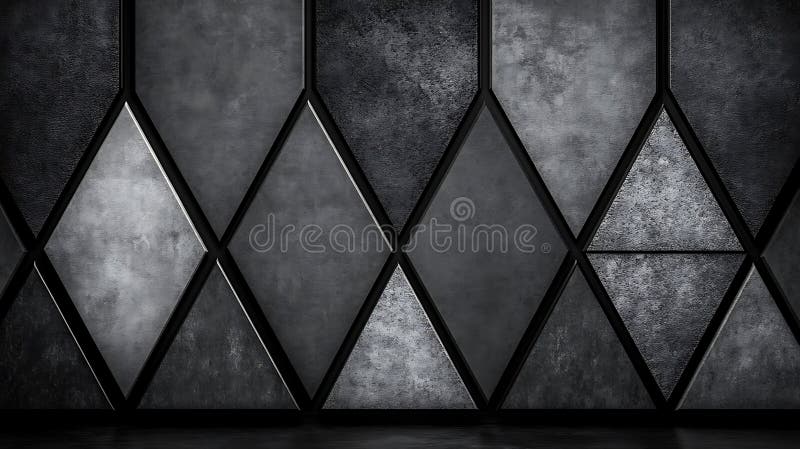 Geometric Abstract Wall Panel Design of Various Diamond and Triangle ...