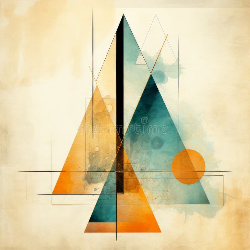 Geometric Abstraction: a Dreamlike Composition of Balanced Triangles ...
