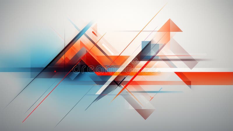 Geometric Abstraction with Futuristic, Dynamic Touch Stock Illustration ...