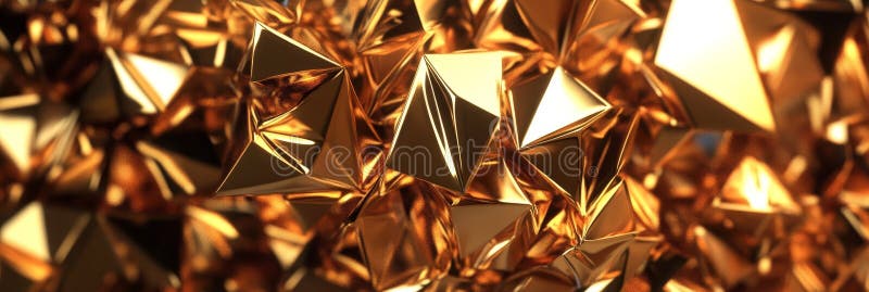 Geometric Abstraction in Gold Luminous Triangles, Dynamic Composition ...