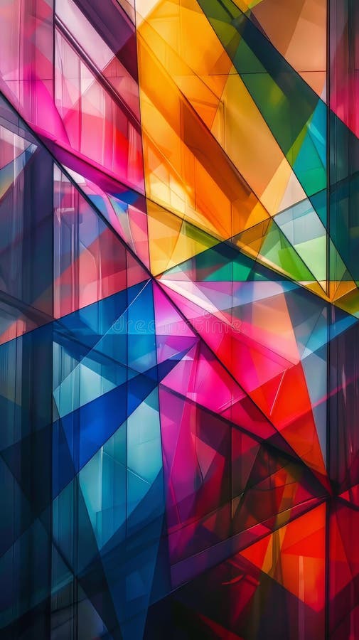 Geometric Abstraction in a Minimalist Framework Stock Illustration ...