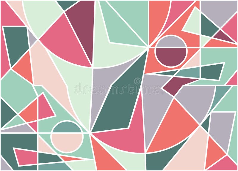 Geometric Abstraction. a Pattern of Geometric Shapes Stock Vector ...