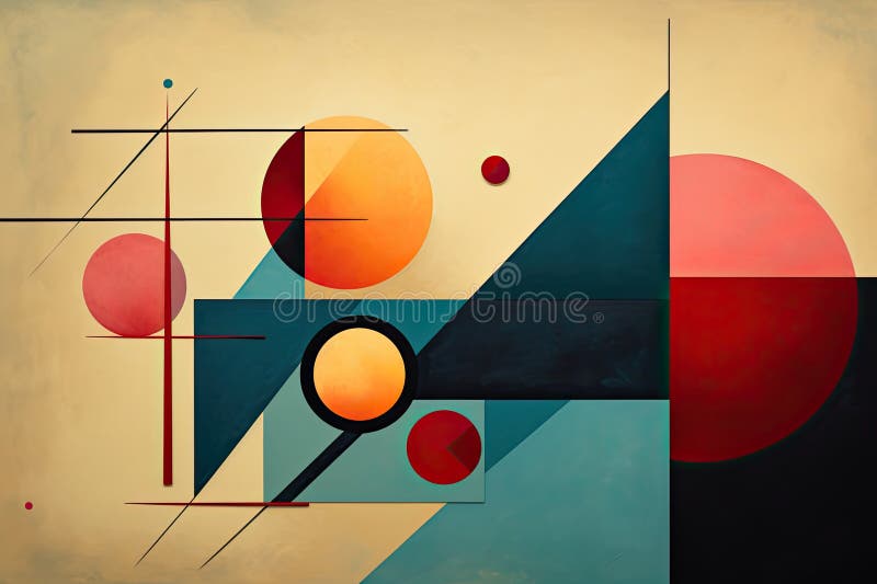 Geometric Abstraction with Shapes Abstract Background for Creative ...