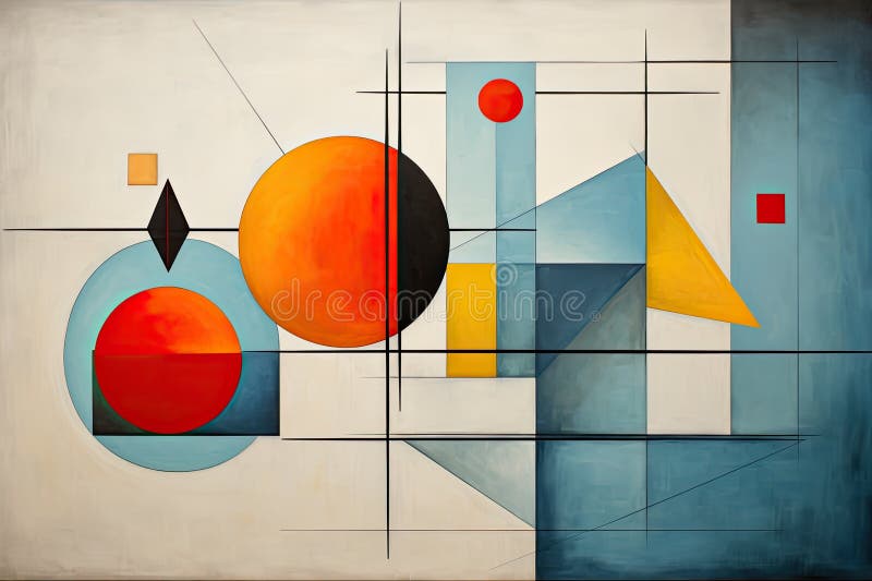 Geometric Abstraction with Shapes Abstract Background for Creative ...