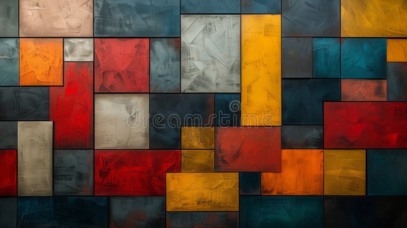 Geometric Abstraction: Squares and Rectangles Stock Photo - Image of ...