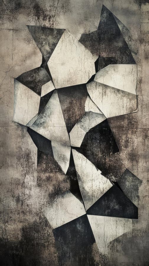 Geometric Abstraction, a Study in Form and Texture Stock Illustration ...